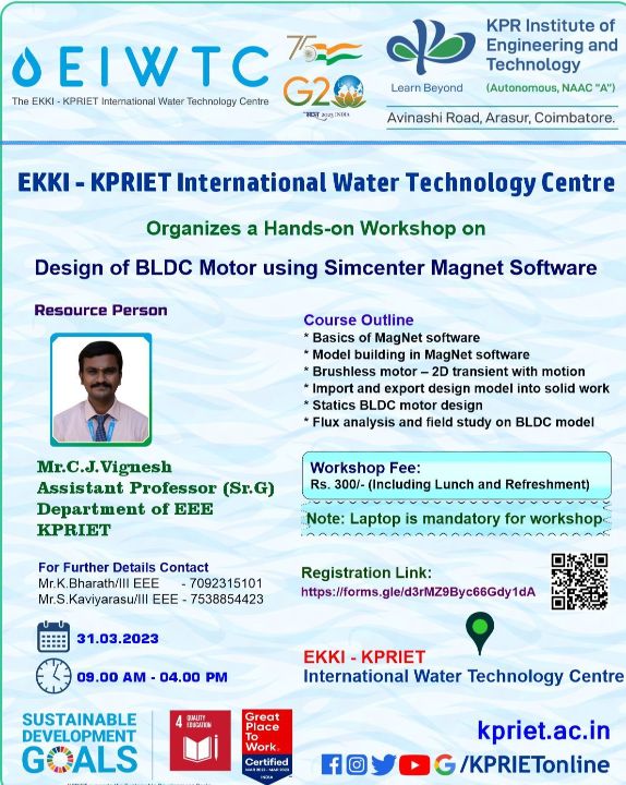 DESIGN OF BLDC MOTOR USING SIMCENTER MAGNET SOFTWARE, KPR Institute ...